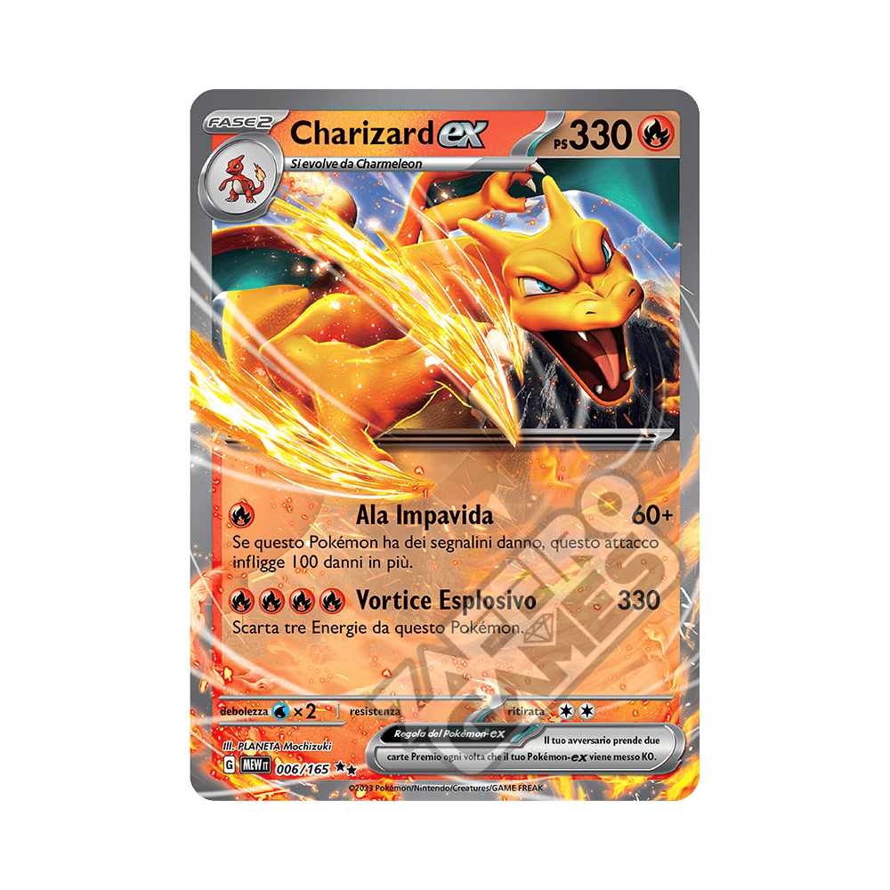 006/165 Charizard ex (ITA) – Pokémon 151 | ZAFFIRO GAMES S.R.L.
