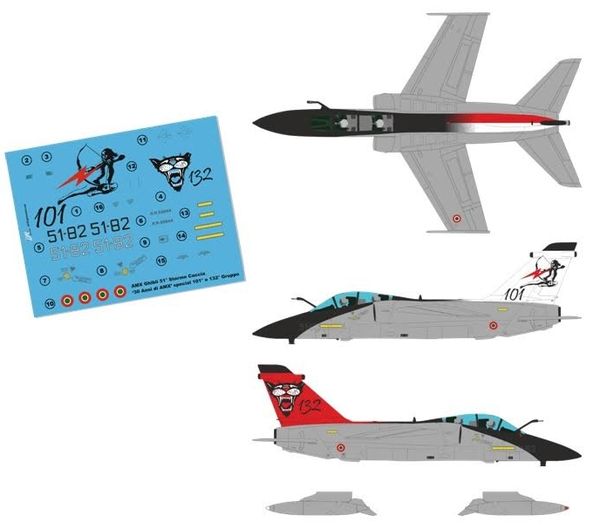 Decals AMX Ghibli 1/48 - DM SPECIAL COLORS 48160