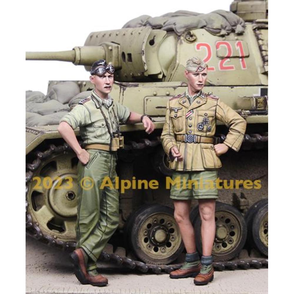 Alpine Miniatures: 1/35; German DAK Panzer Crew Set (2 figure) | Steel ...