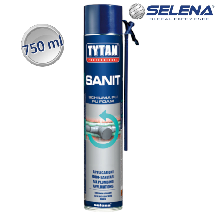 Schiuma Poliuretanica Sanit Multidirezionale 750 ml - isolante termico ...