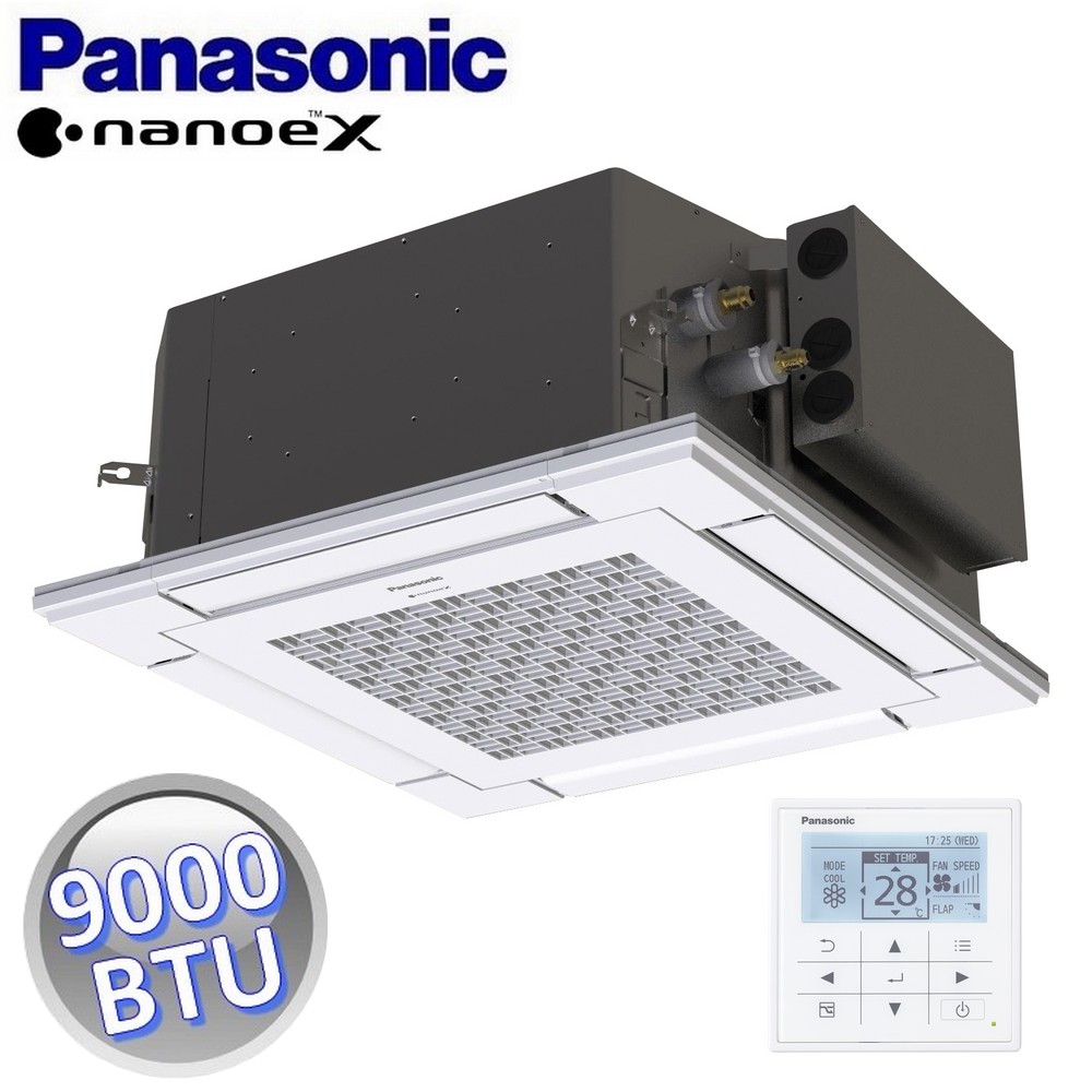 Unità interna cassetta a 4 vie 60x60 cm - 9000 BTU 2.5 Kw - pannello e ...