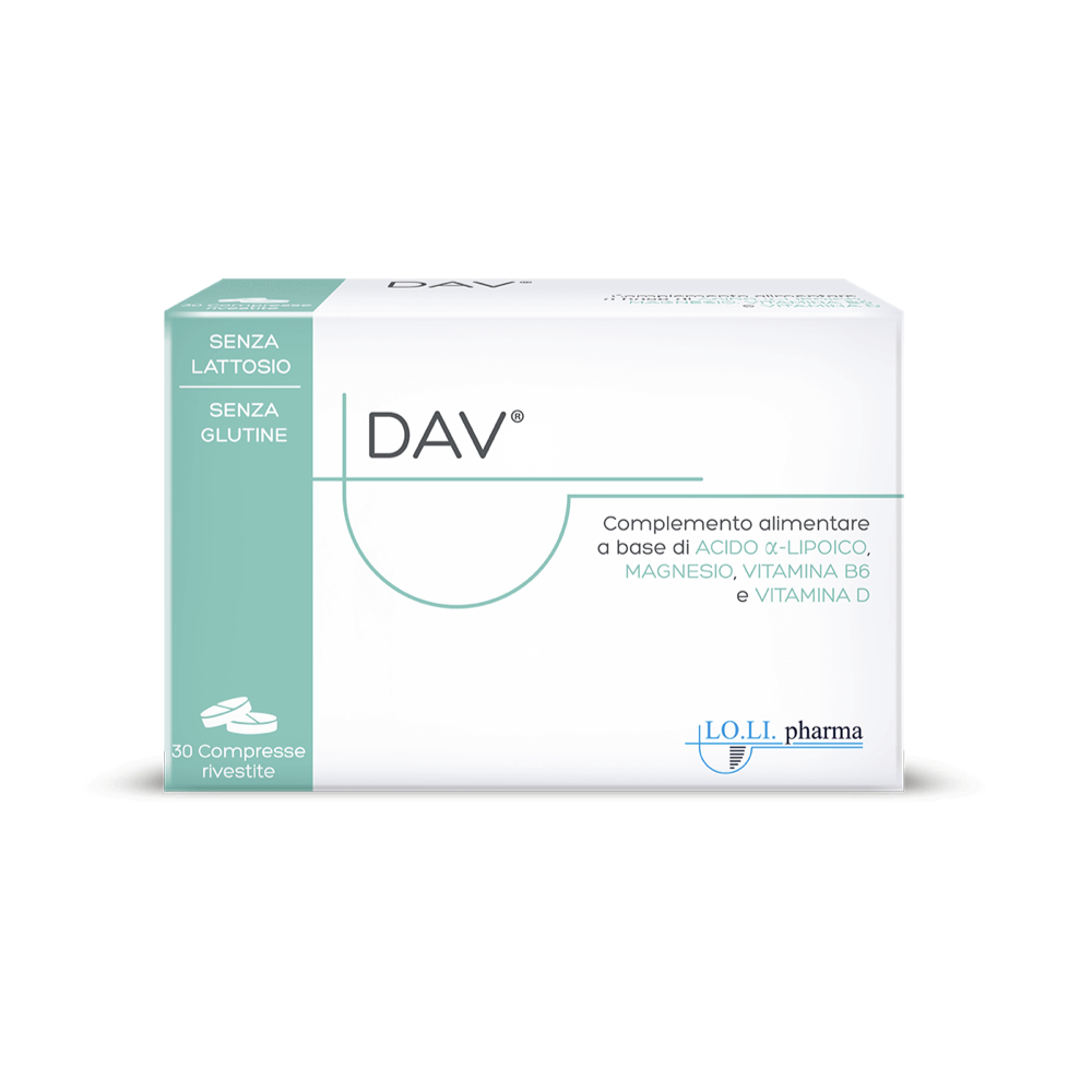 DAV - INTEGRATORE A BASE DI MAGNESIO, ACIDO ALFA LIPOICO E VITAMINA D ...