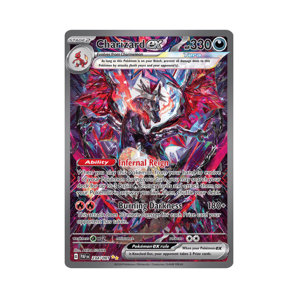 234/091 Charizard ex Teracristal Ultrarara Shiny Alternative Art (ITA ...