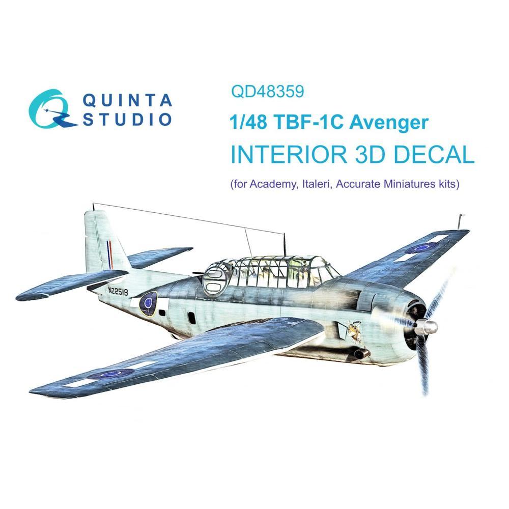 QUINTA STUDIO: scala 1/48 TBF-1 Avenger 3D-Printed & coloured Interior ...