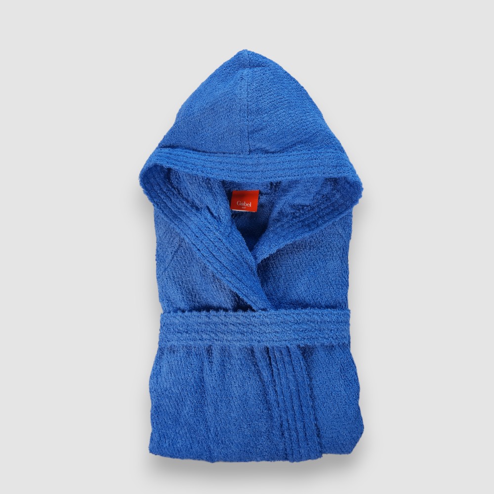 GABEL Antigua blue jacquard terry UNISEX bathrobe