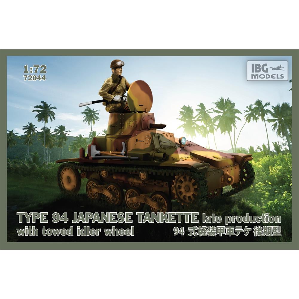 IBG MODELS: TYPE 94 Japanese Tankette - late production with towed ...