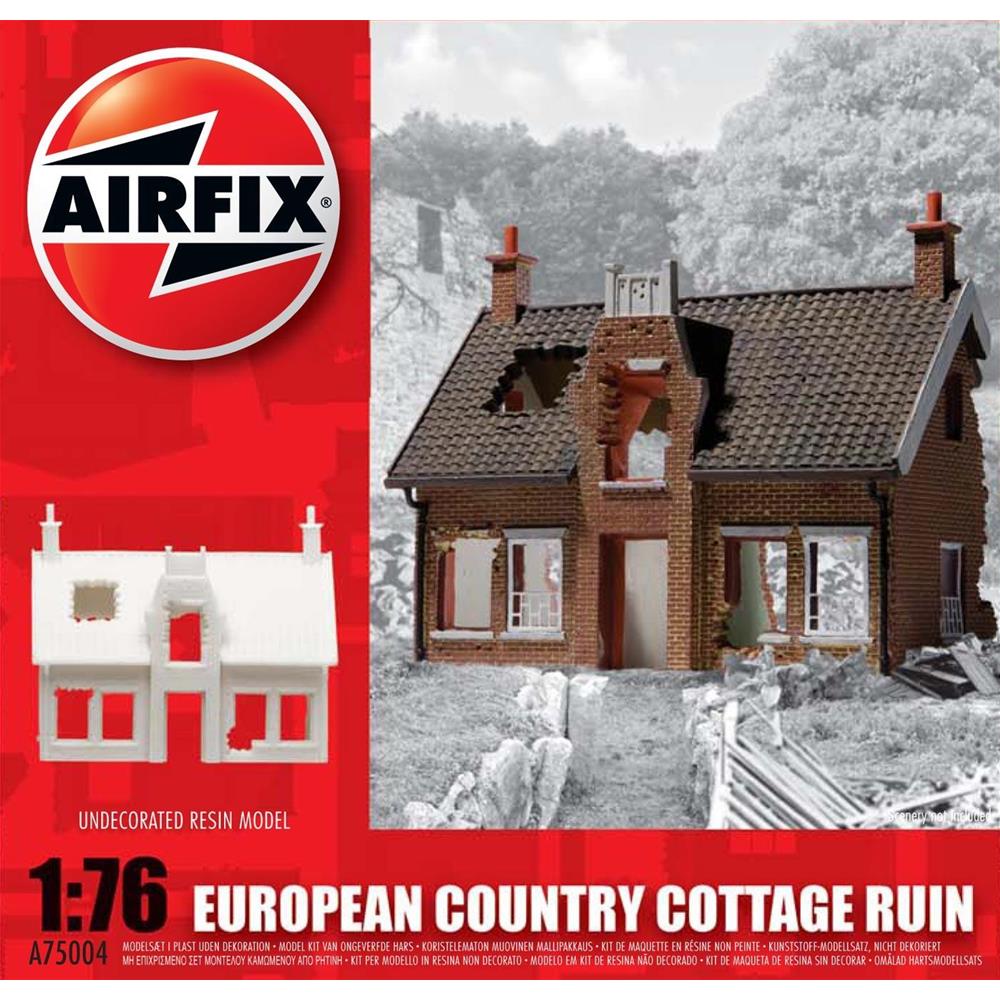AIRFIX: 1/76; European Country Cottage Ruin | Steel Models