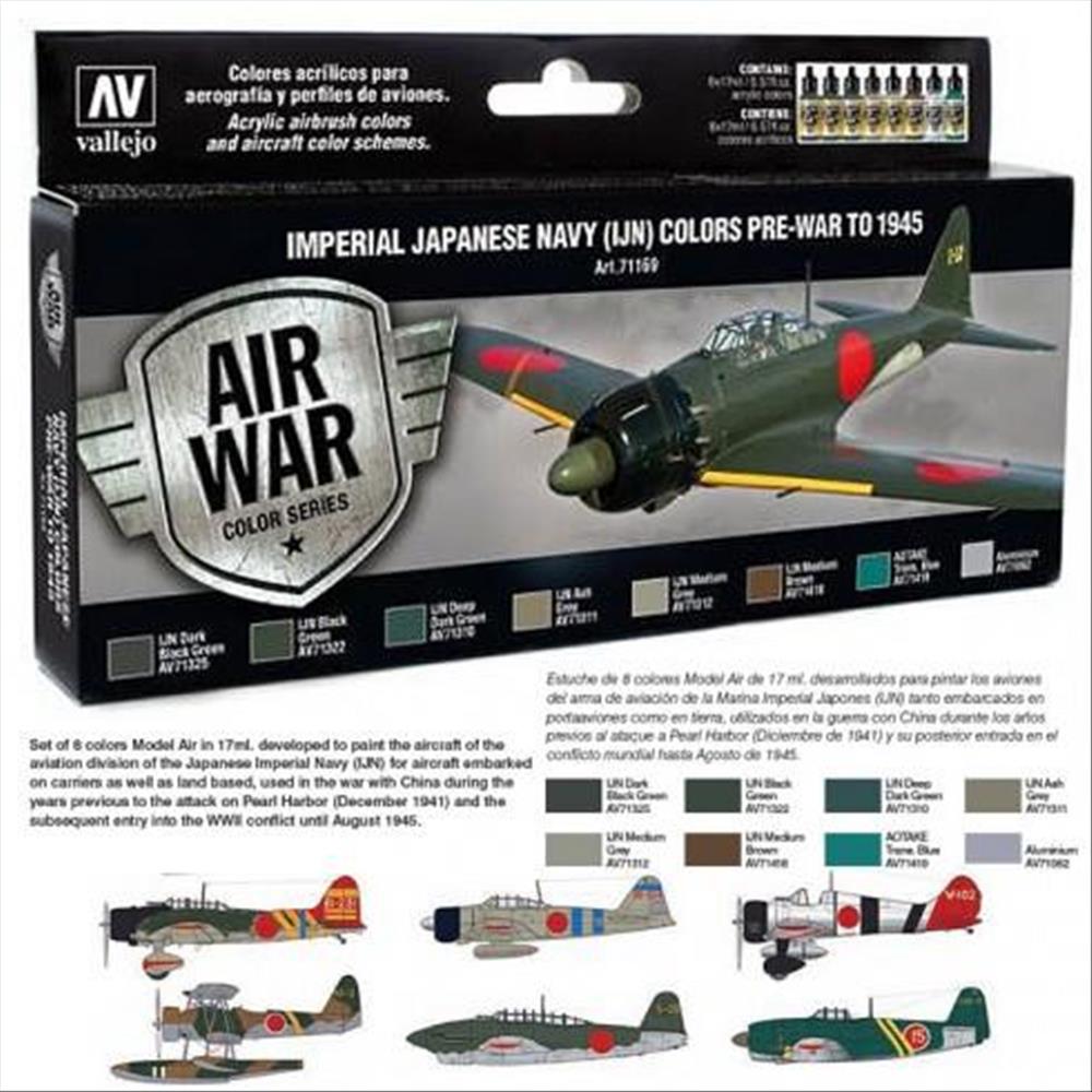 Vallejo Model Air IJN / 8 colors set Imperial Japanese Navy (IJN ...