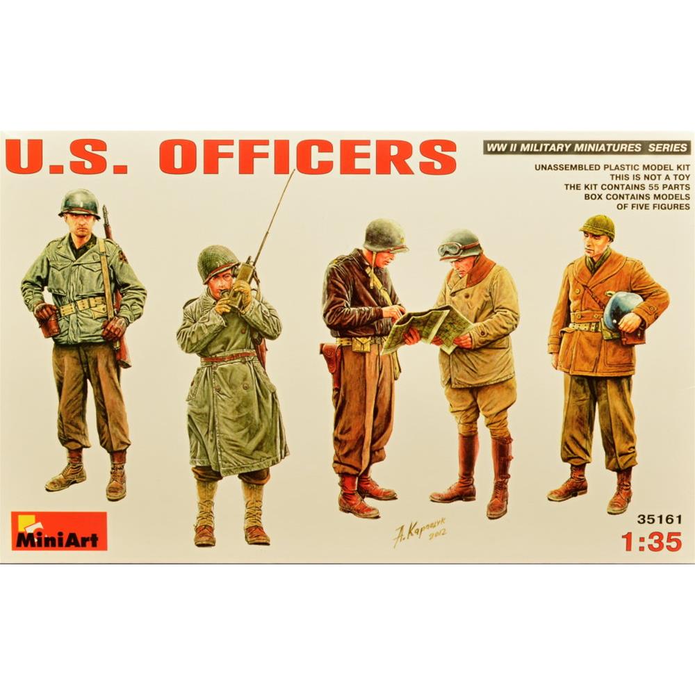 MINIART: 1/35 U.S. Officers (5 fig.) | Steel Models