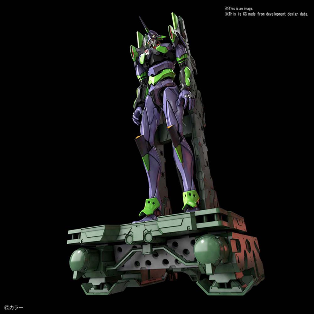BANDAI: RG NGE EVA UNIT 01 & TRANSPORT SET 1/144 (17cm) | Steel Models