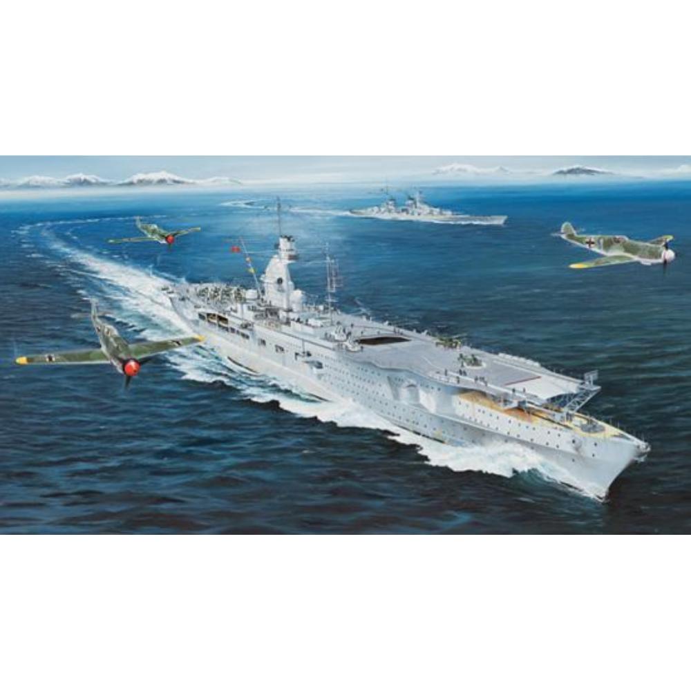 TRUMPETER: 1/350; German Navy Aircraft Carrier DKM Peter Strasser ...