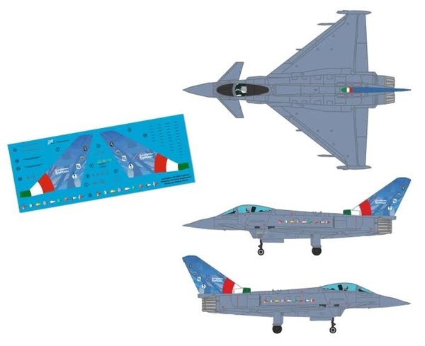 Eurofighter EF-2000 Typhoon Decals 1/72 - DM SPECIAL COLORS 72165
