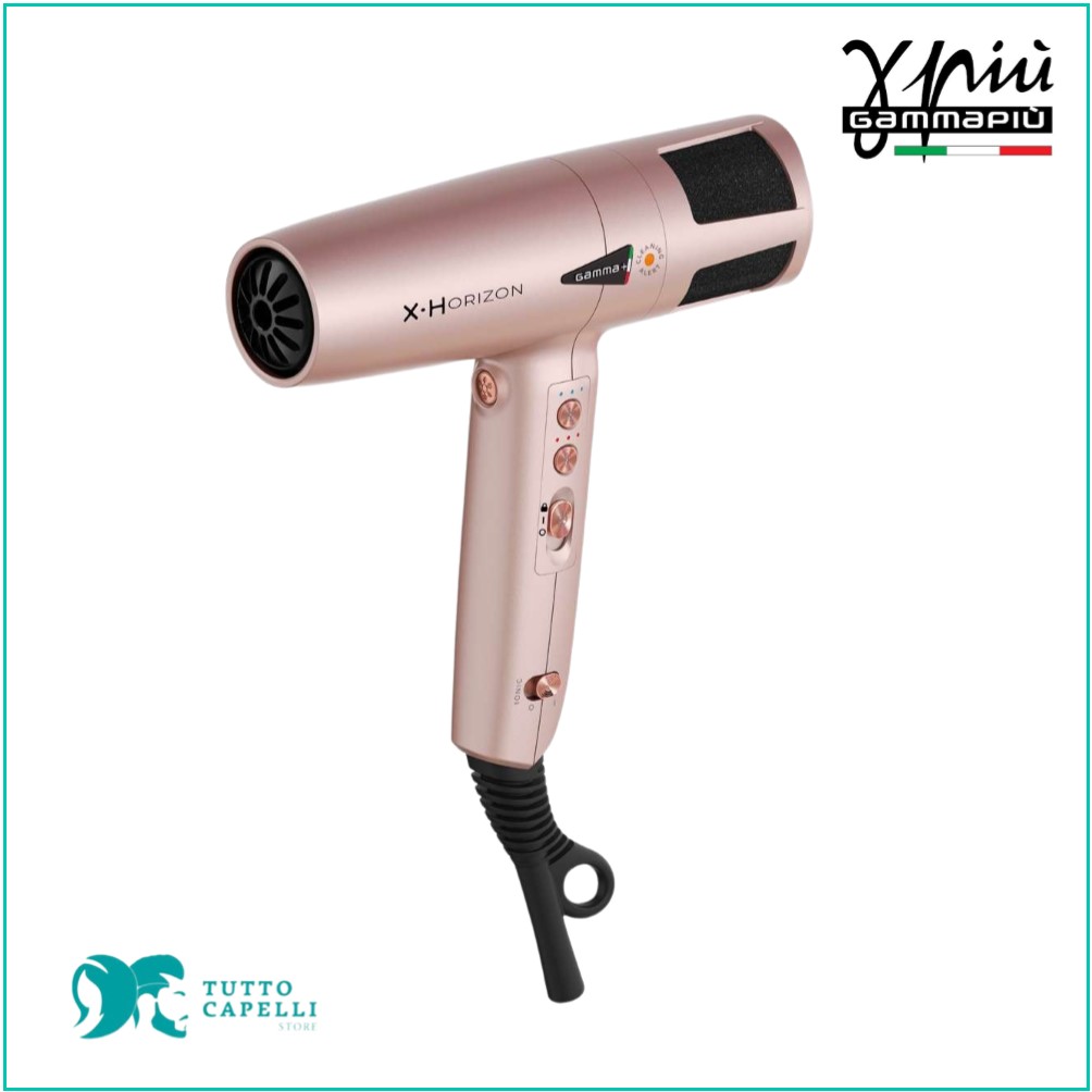NUOVO Phon asciugacapelli DIGITALE professionale GAMMAPIU' X HORIZON rosa opaco | Tutto Capelli ...