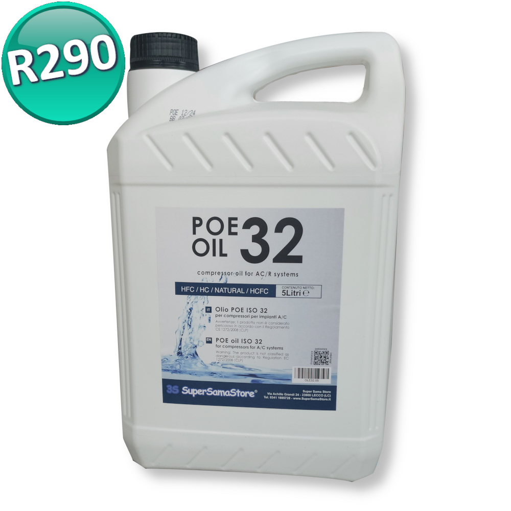 Lubricating oil for compressor POE 32, 5-liter canister | SAMA' S.R.L.