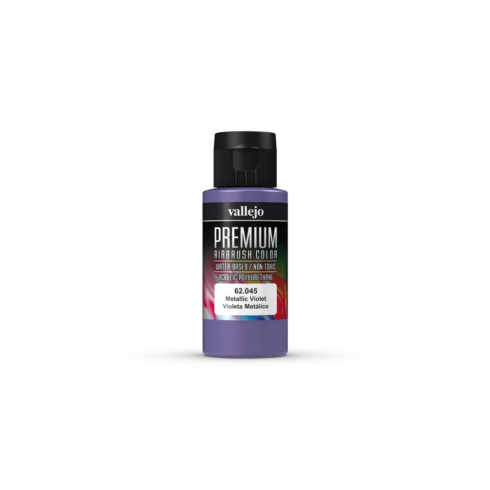 Vallejo Premium Color Pearl & Metallics Metallic Violet 60 ml | Steel ...