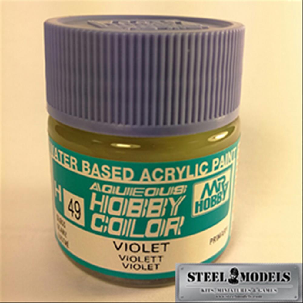 Mr Hobby -Gunze Aqueous Hobby Colors (10 ml) Violet | Steel Models