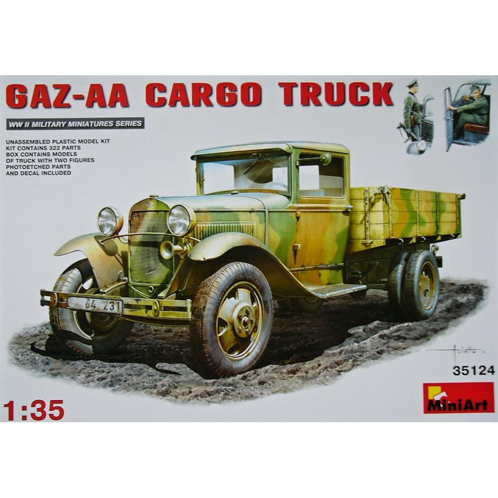 MINIART: 1/35 GAZ-AA Cargo Truck (incl. 2 figures) | Steel Models