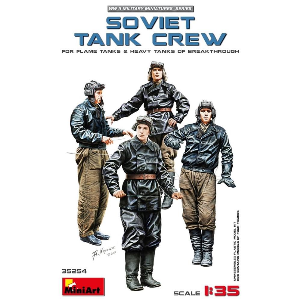 MINIART: 1/35 Soviet Tank Crew (Flame&Heavy Tanks,4 fig.) | Steel Models