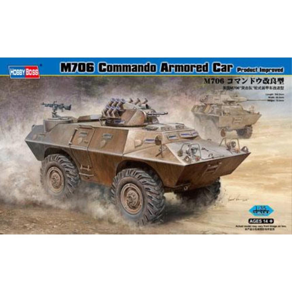 HOBBY BOSS: 1/35; M706 Commando Armored Car Product Improved | Steel Models