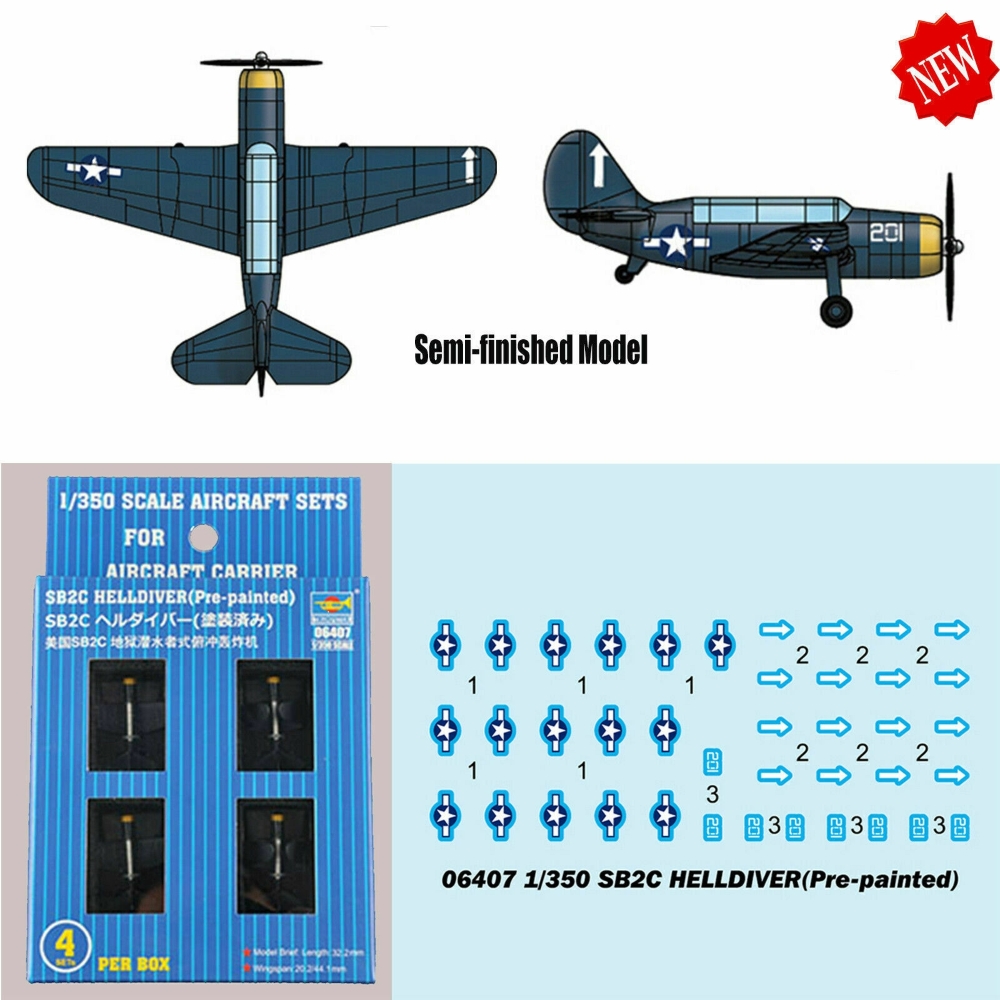 TRUMPETER: 1/350; SB2C HELLDIVER(Pre-painted) | Steel Models