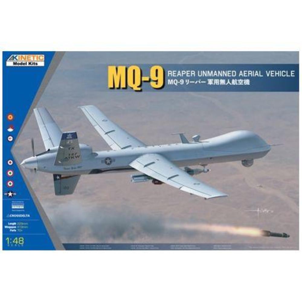 KINETIC model kit: 1/48 MQ-9 Reaper Unmanned Aerial Vehicle | Steel Models