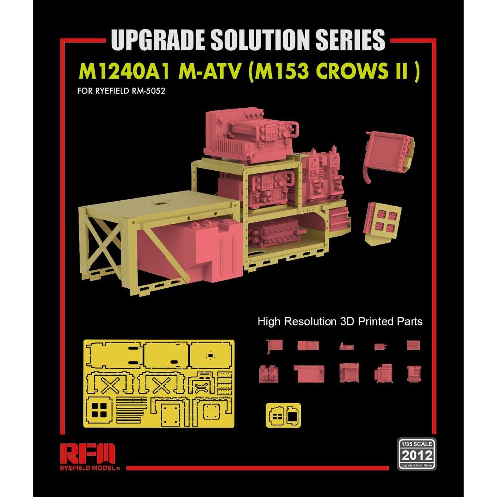 RYE FIELD MODEL kit: 1/35 Upgrade Set #2 for 5052 M1240A1 M-ATV (M153 ...