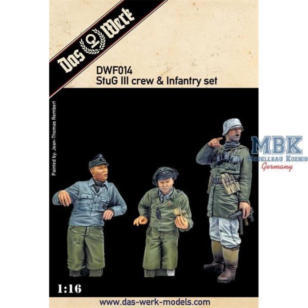 DAS WERK: 1/16; StuG III Crew & Infantry Set | Steel Models