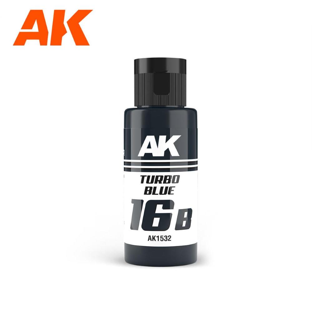 AK Interactive: Dual Exo 16B - Turbo Blue 60ml | Steel Models