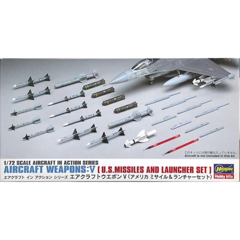 HASEGAWA 35005: 1/72; Aircraft Weapons V: U.S. Missiles and Launcher ...