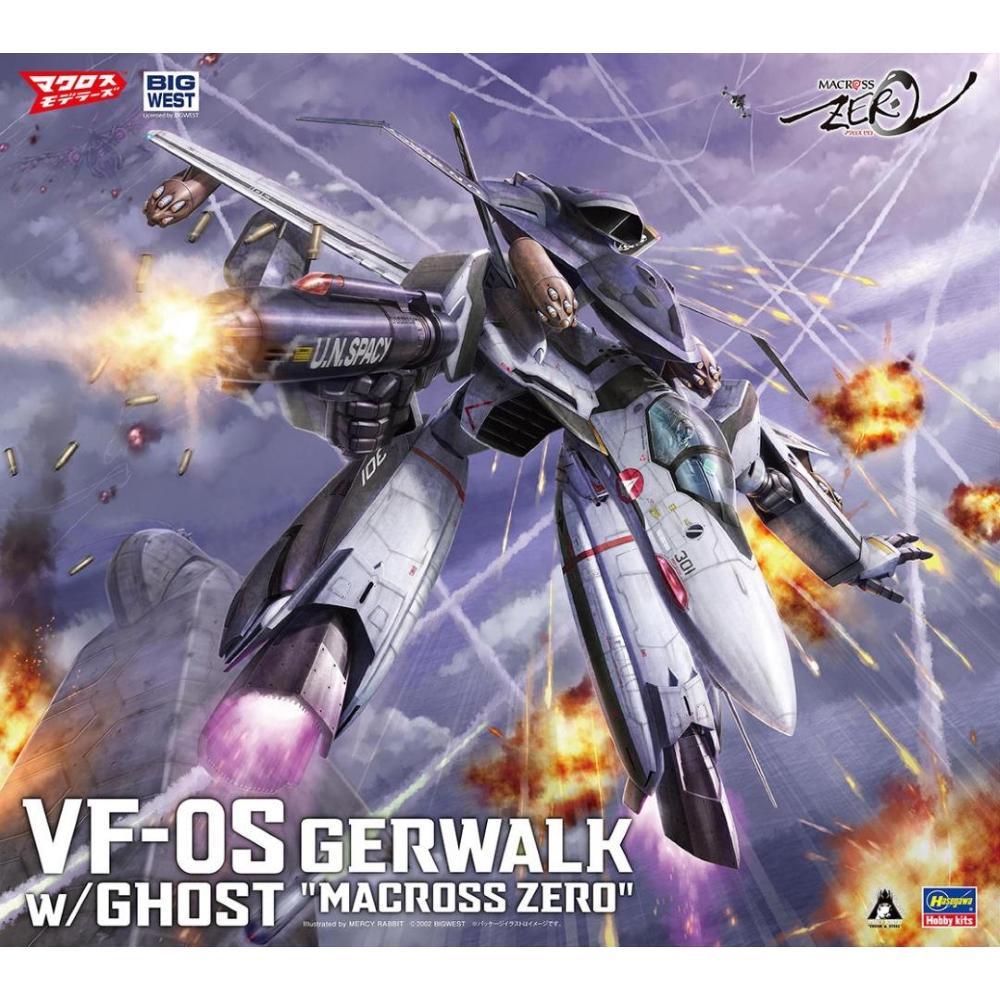 HASEGAWA: 1/72; VF-0S GERWALK mit GHOST MACROSS ZERO | Steel Models
