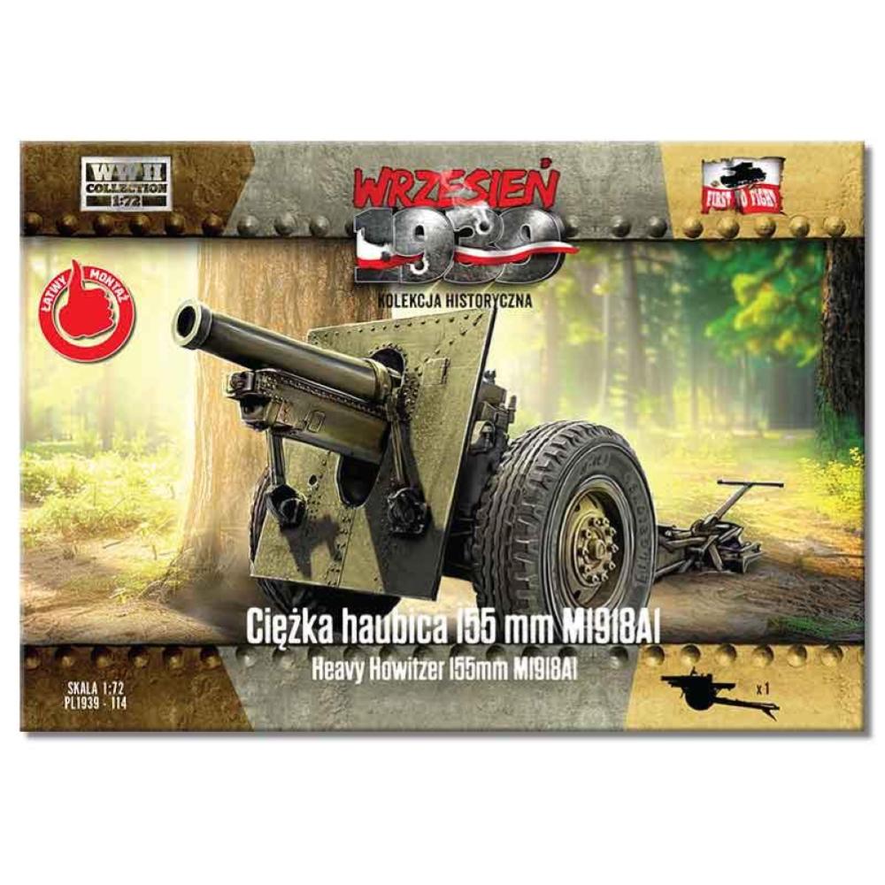 FIRST TO FIGHT: 1/72; 155mm heavy howitzer M1918 A1 | Steel Models