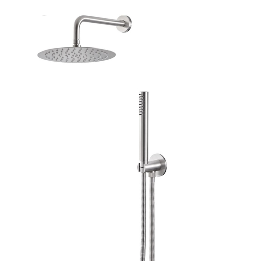 Wellness steel round shower kit by Vema | Gaia Interni