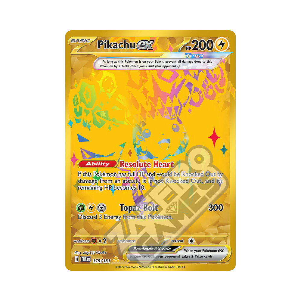 179/131 Pikachu ex Teracristal Gold Rara Segreta (ITA) – Evoluzioni ...