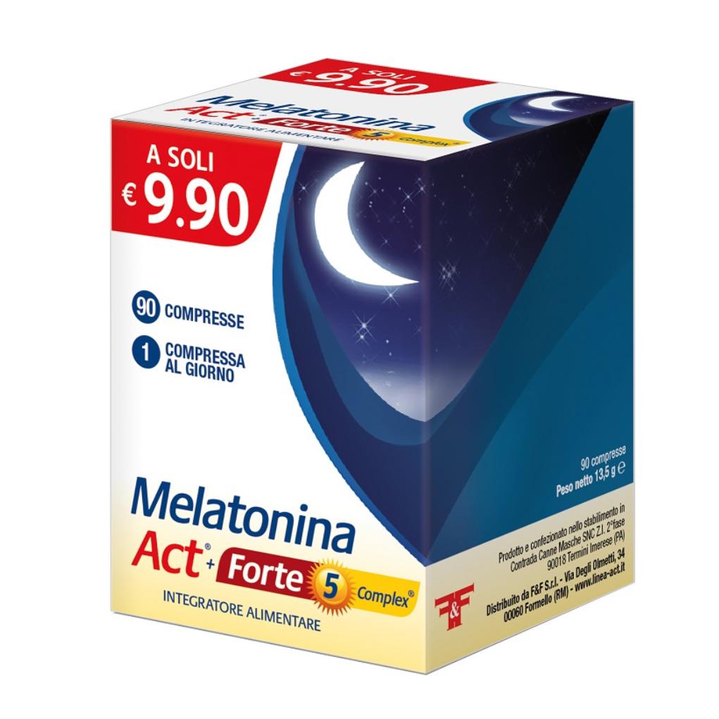 MELATONINA ACT+FORTE 5 COMPLEX 90 COMPRESSE | Cosmofarm.it