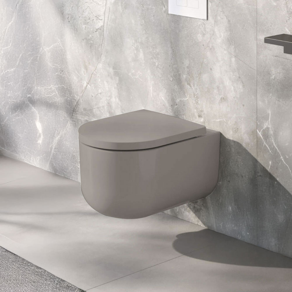 Stino Hafro Sand Matte Ceramic Wall-hung Toilet | Gaia Interni