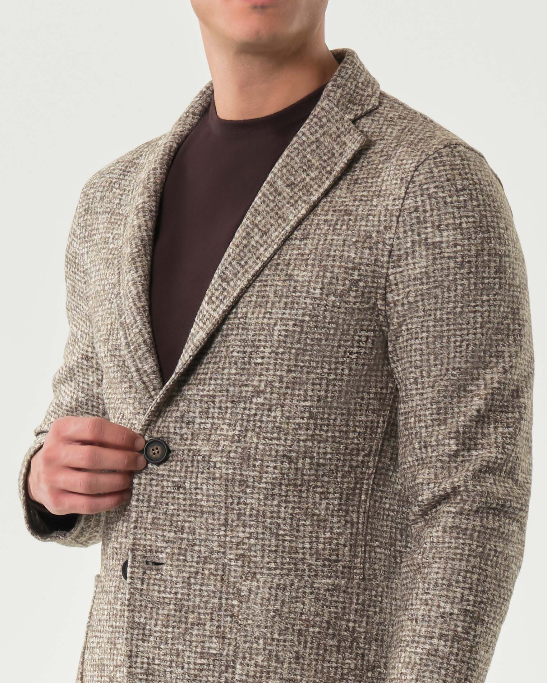 Giacca maglia Paul Baker in misto lana e cotone a fantasia armaturata ...