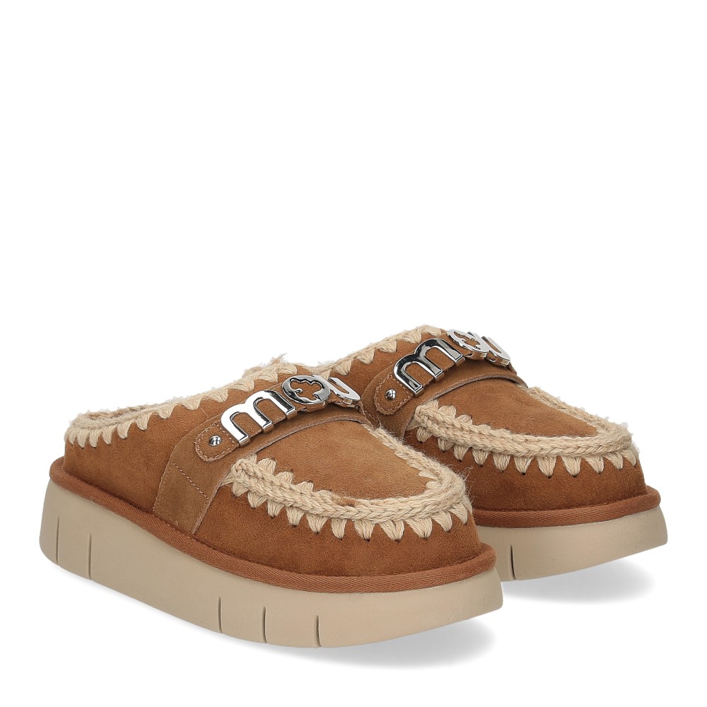 Mou Bounce Clog logo cognac - Al Siletto | Al Siletto