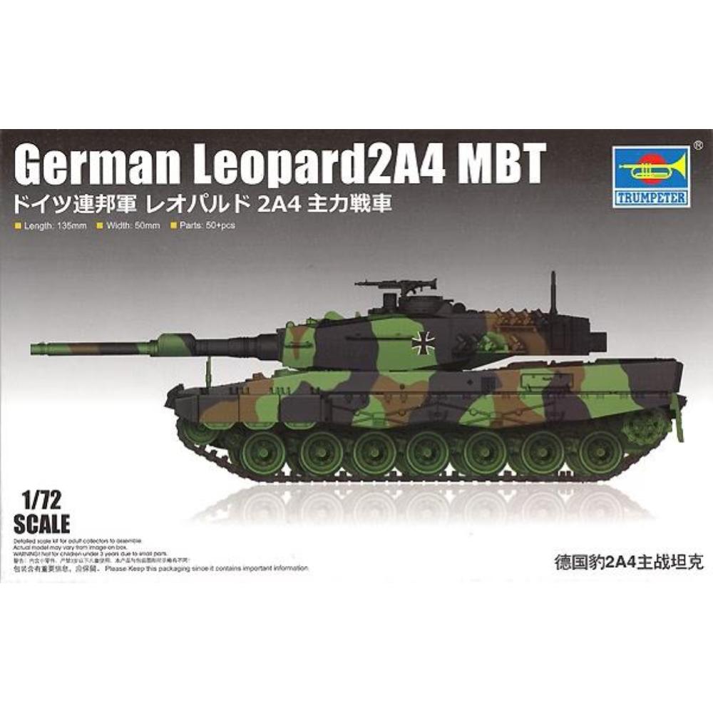 TRUMPETER: 1/72 German Leopard 2 A4 MBT | Steel Models