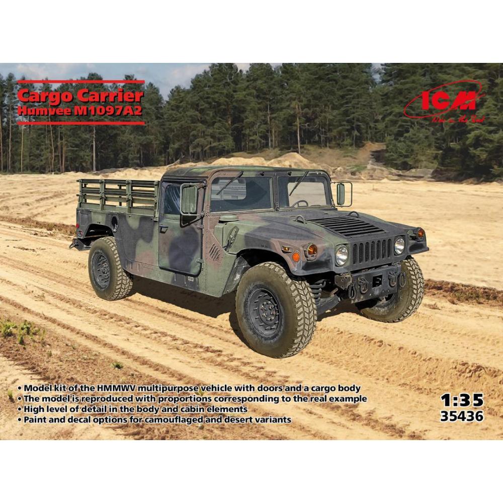 ICM: 1/35 Cargo Carrier Humvee M1097A2 | Steel Models