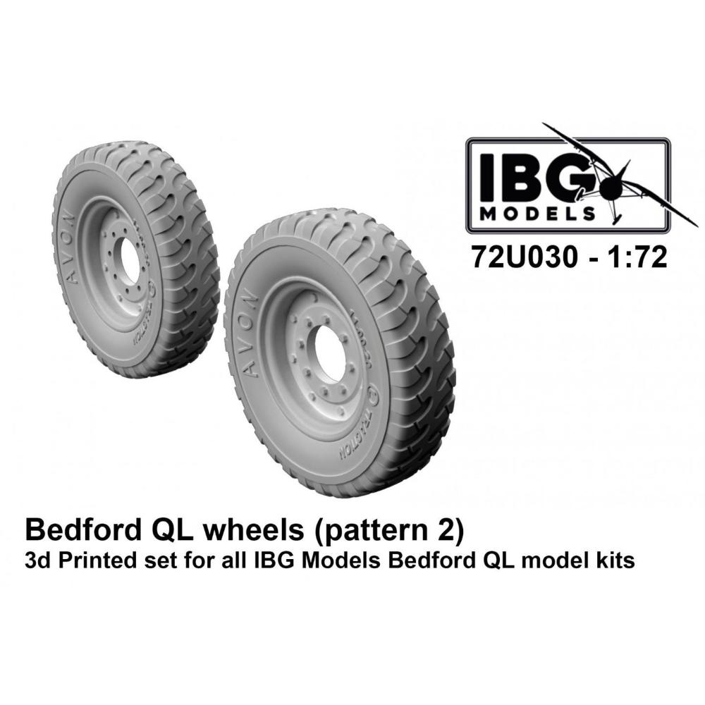 IBG: 1/72 Bedford QL Wheels (Pattern 2) - 3d printed | Steel Models