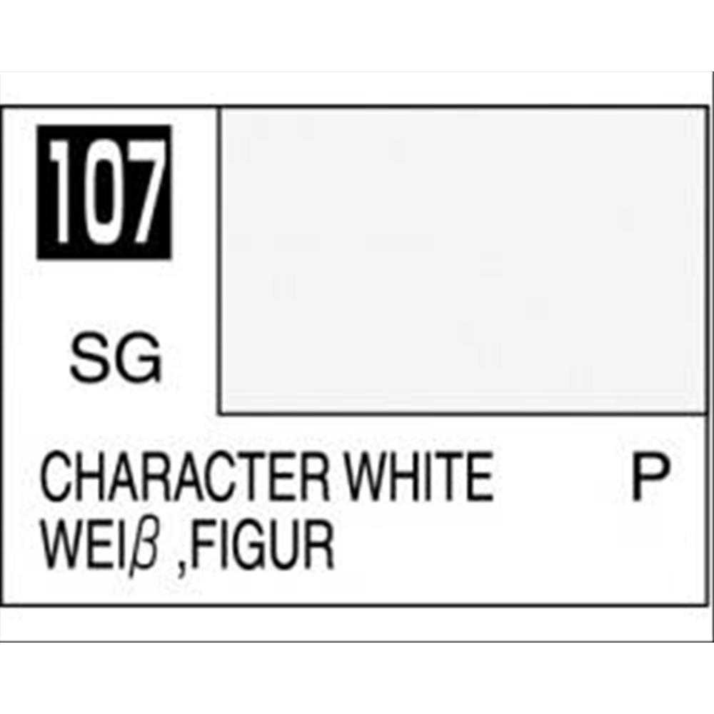 GUNZE: Character White/ Figur Weiss (10ml) Seiden Matt | Steel Models
