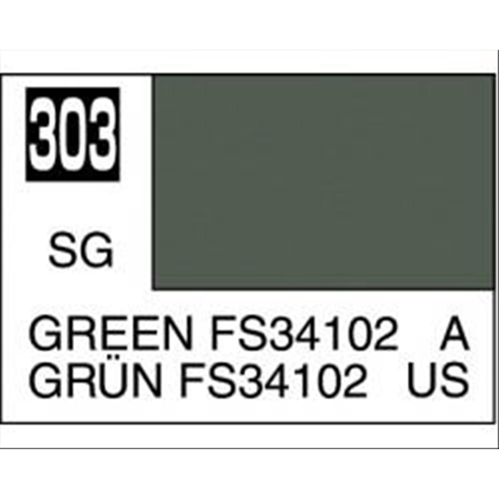 GUNZE: Green/Grün FS34102 (10 ml) Seiden Matt | Steel Models