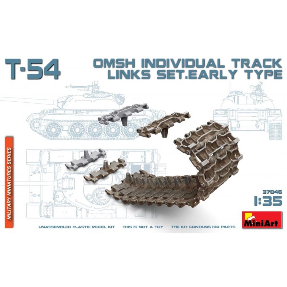 MINIART: 1/35 T-54 OMSH individual track links set.early type | Steel ...