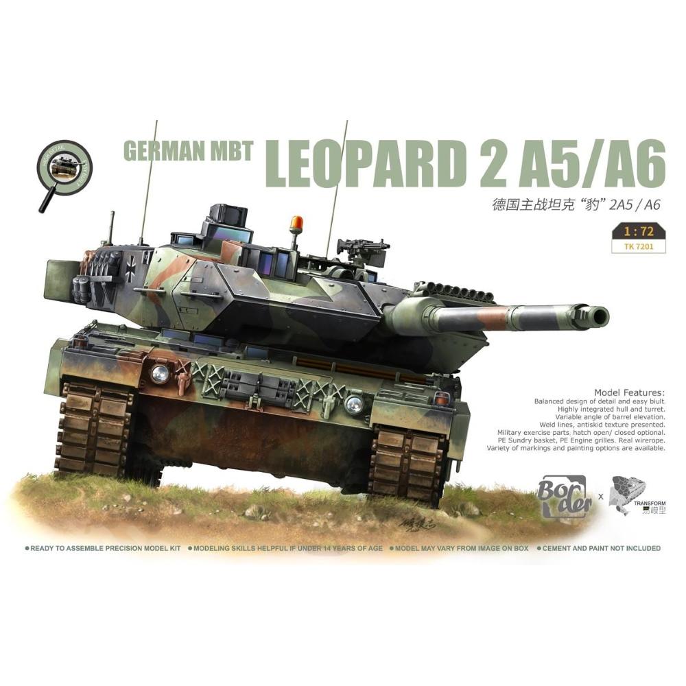 BORDER MODEL: 1/72; LEOPARD 2 A5 / A6 | Steel Models