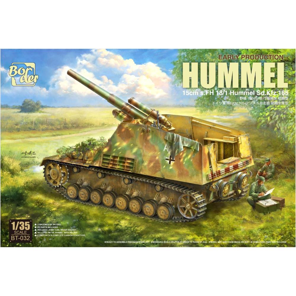 BORDER MODEL: 1/35; 15cm s.FH 18/1 Hummel Early Production | Steel Models