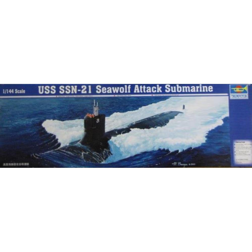 TRUMPETER: 1/144 USS SSN-21 Seawolf Attack Submarine | Steel Models
