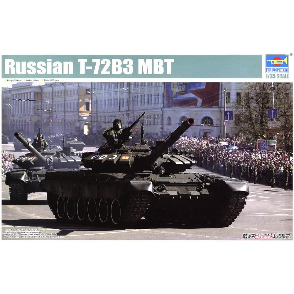 TRUMPETER: 1/35 Russian T-72B3 MBT | Steel Models