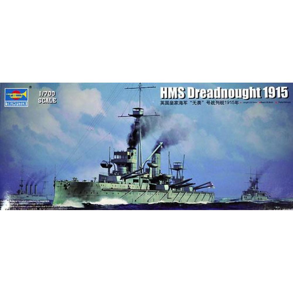 TRUMPETER: 1/700 HMS Dreadnought 1915 1:700 | Steel Models