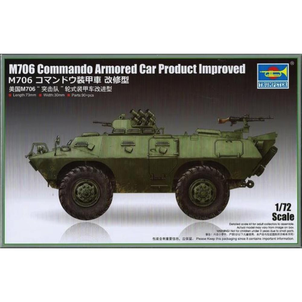TRUMPETER: 1/72 M706 Commando Armored Car Product Improved | Steel Models