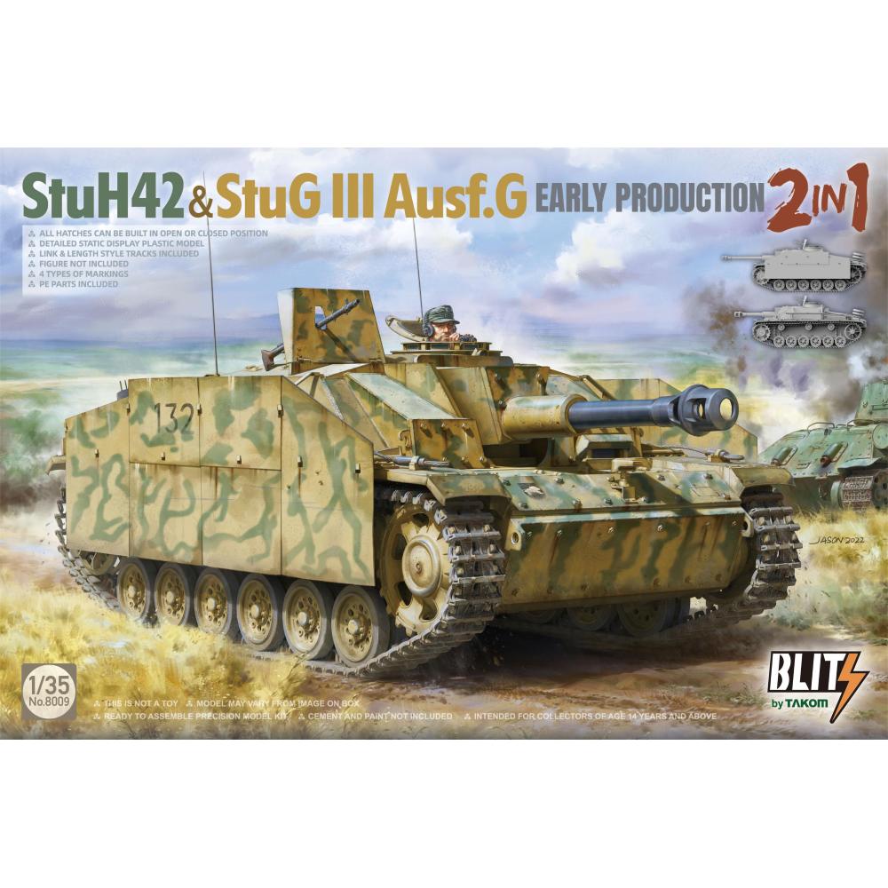 TAKOM MODEL: 1/35; StuH42&StuG III Ausf.G Early Prodution 2 in 1 ...